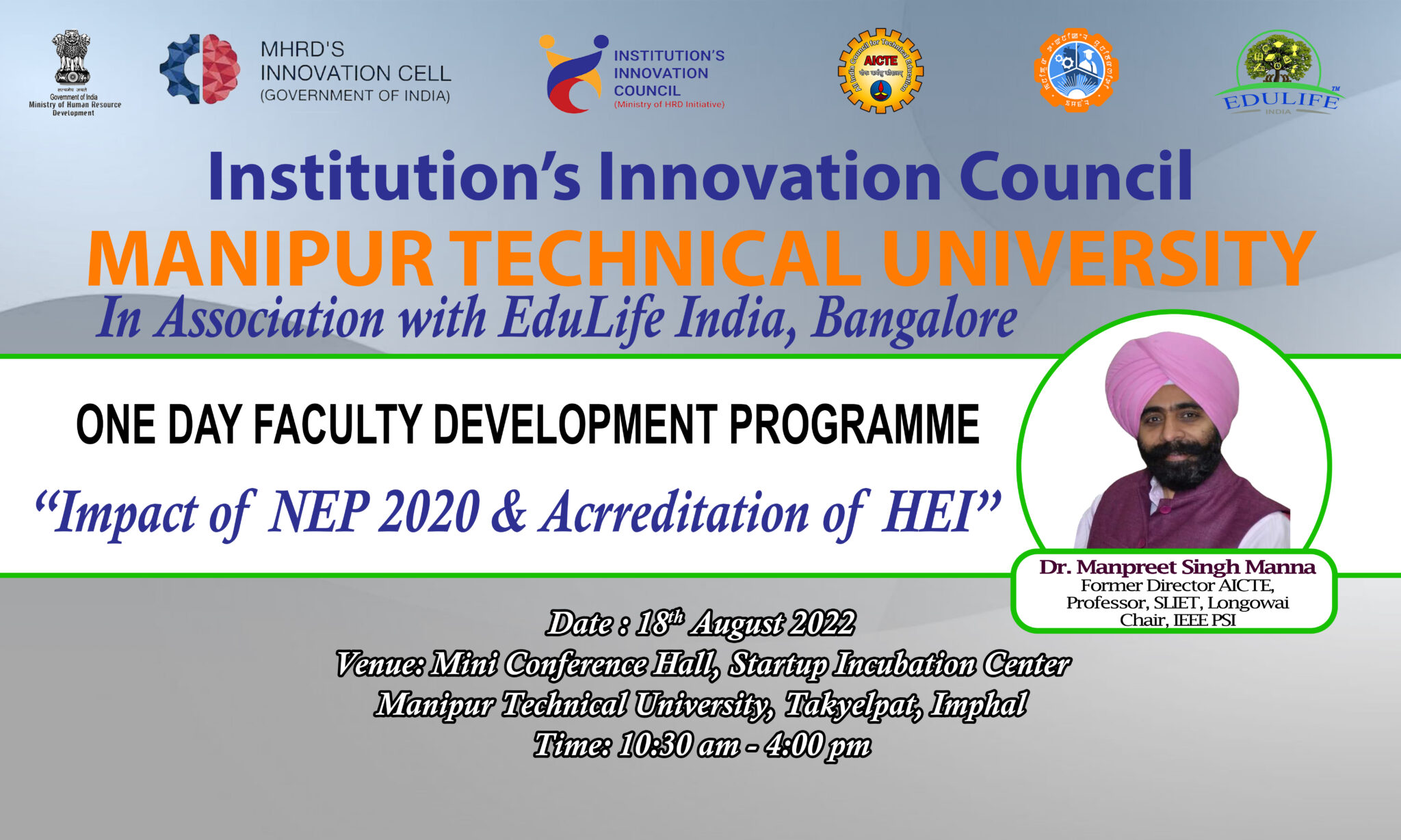 One day Faculty development programme on Impact of NEP 2020 and ...