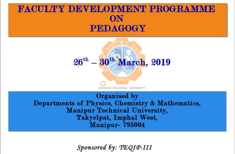 Faculty Development Programme on Pedagogy – MTU
